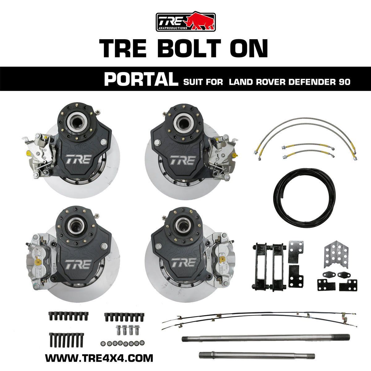 Bolt On Portal Axle for Front